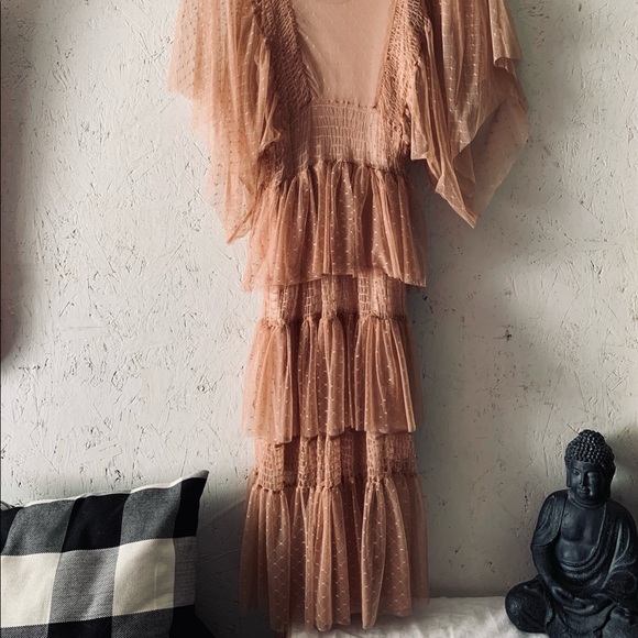 Crow Cloth | Dresses | Crow Cloth Rose Mesh Lace Dress | Poshmark